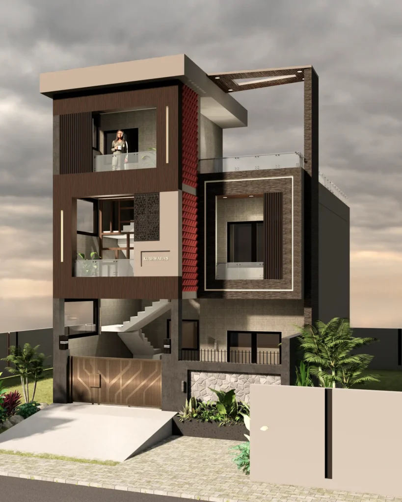 10 Stunning 25 Feet Front House Elevation Modern Small House 3d
